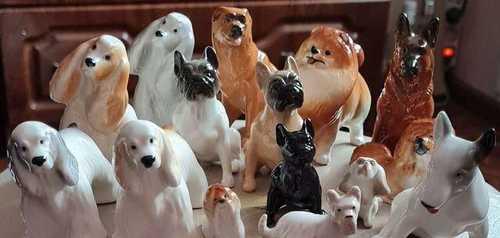 Собаки собачка статуэтки фарфор