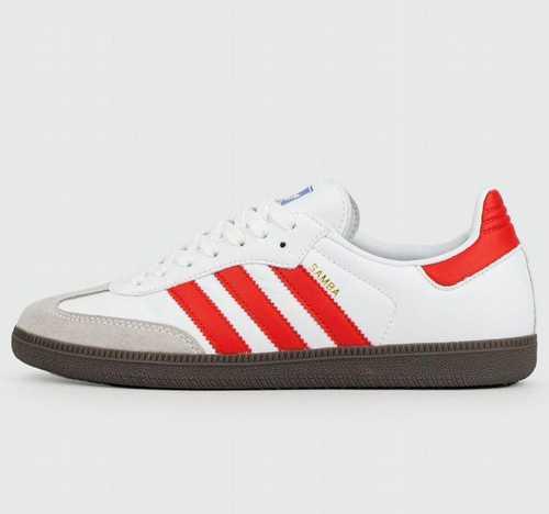 Мужские Adidas Samba OG White Red Str