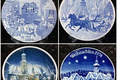 Настенная тарелка Рождество Германия Швеция