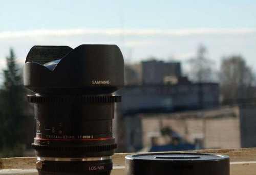 Объектив Samyang 14mm T3.1 (EF - E-mount)