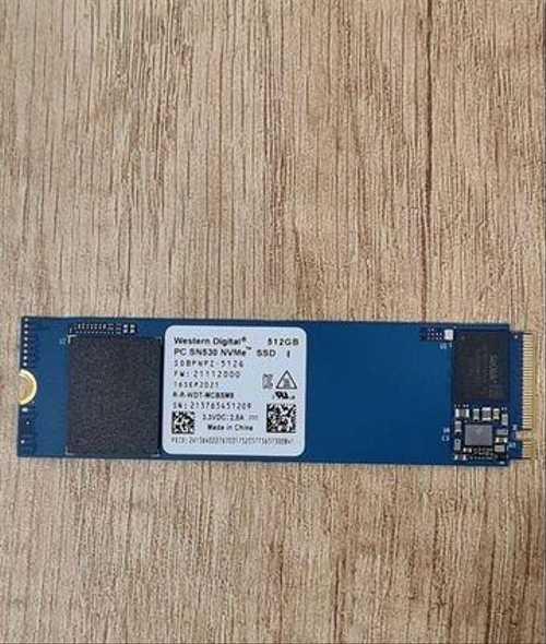 SSD накопитель WD PC SN530 NVMe 512 GB