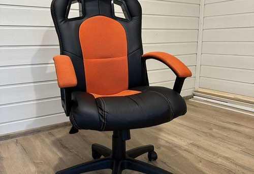 Компьютерное кресло игровое оранжевое чёрное