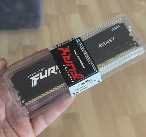 Kingston Оперативная память DDR4 8gb 3200MHz