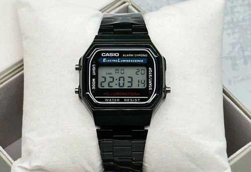 Часы casio illuminator black a168