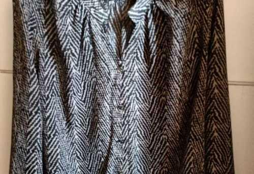 Блузка Glance размер 46 в черно-серую полоску