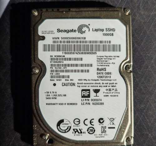 Жесткий диск Seagate 1 тб ST1000LM014