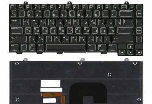 Клавиатура Dell Alienware M14X черная с подсветкой
