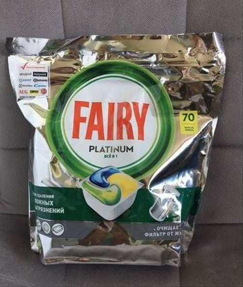Капсулы для посудомоечных машин Fairy Platinum