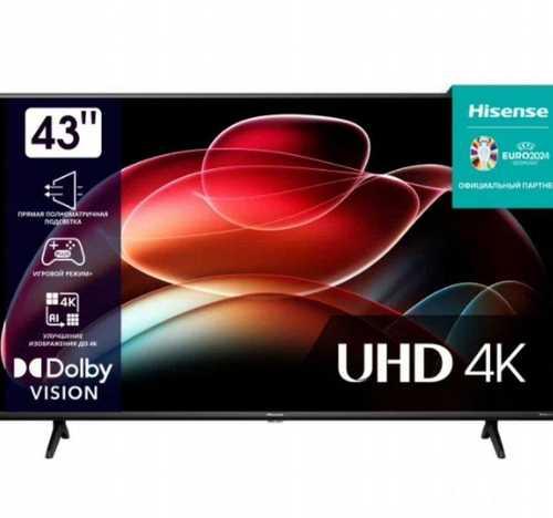 Телевизор hisense LED entry 43"4K 43A6K