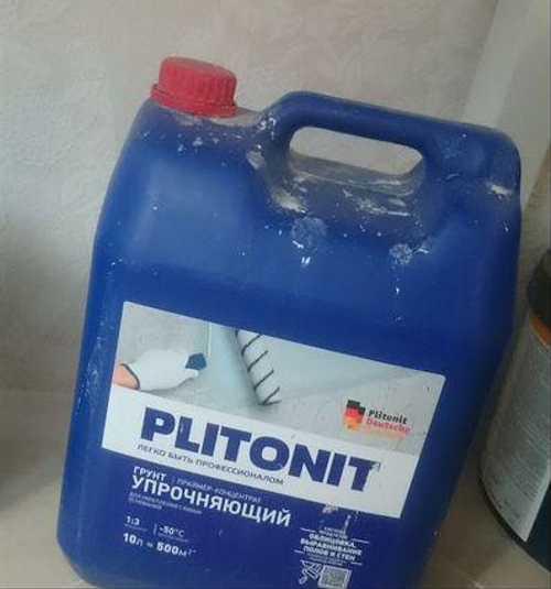 Грунт Plitonit упрочняющий концентрат 10 л