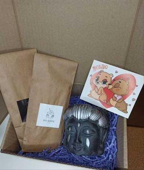 Подарок, набор с декором "Голова Будды"