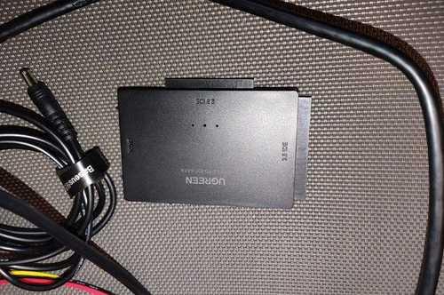 USB-конвертер на SATA и IDE с питанием Ugreen