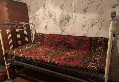 Антикварная кровать СССР полуторка