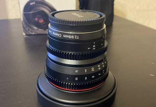 Объектив Meike 8mm T2.9 Cinema Lens MFT Mount