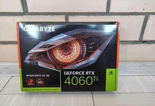 Новая видеокарта gigabyte nvidia RTX4060Ti 8GB