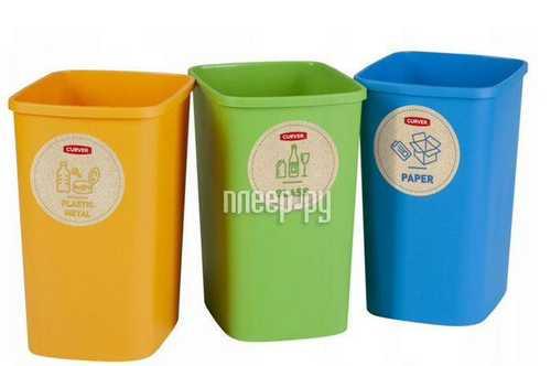 Curver Deco Flipbin 25L No Lid-Mixed 249842