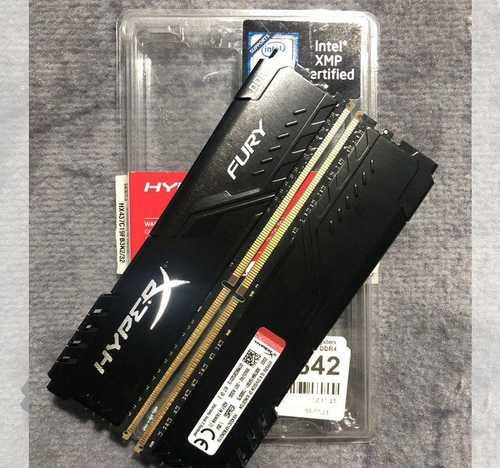 Оперативная память Kingston HyperX Fury ddr4 16gb