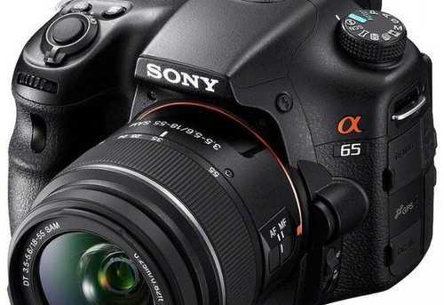 Sony A65(18-55mm Sam II+Фильтр) +8гб+Сумка+З/устр+