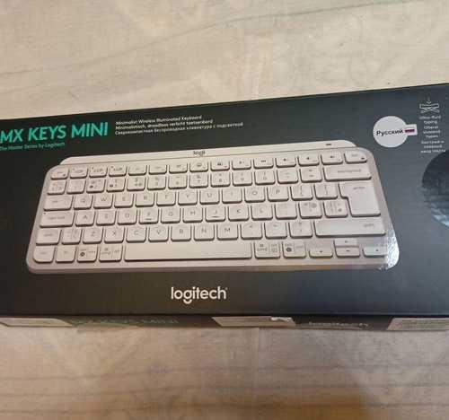 Клавиатура logitech mx keys mini (русская, белая)