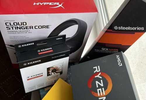 Коробки от HyperX, Ryzen, SteelSeries