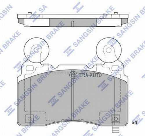 Sangsin brake SP4029 SP4029 колодки дисковые передние\ Cadillac CTS, Chevrolet Camaro, Tesla Model S