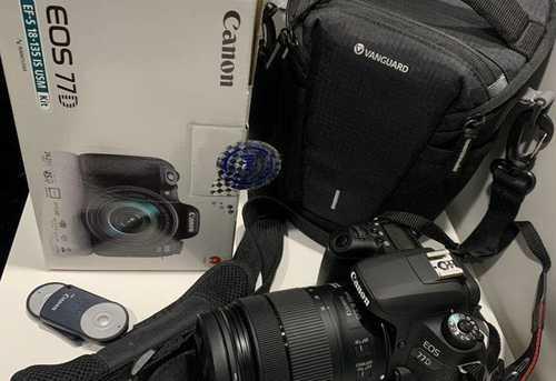 Зеркальный фотоаппарат Canon EOS 77D Kit 18-135mm