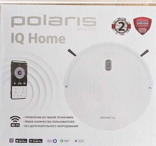 Робот-пылесос Polaris pvcr 3600 wifi IQ Home белый