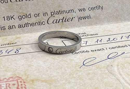 Платиновое кольцо cartier с бриллиантом