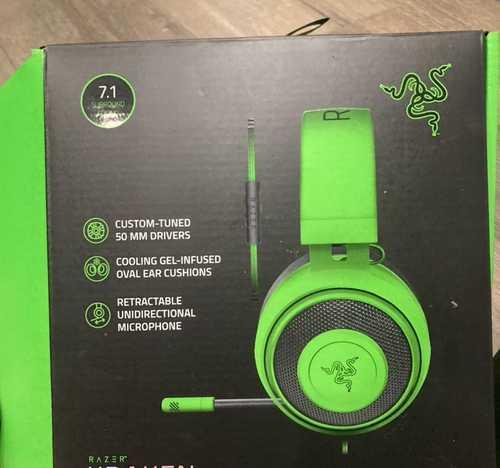 Razer kraken 7.1 игровые наушники, гарнитура