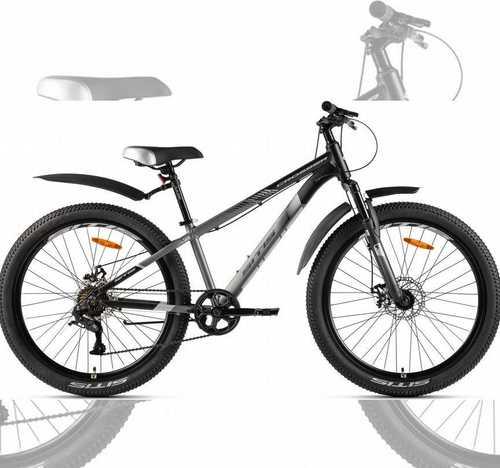 Велосипед sitis crosser 26" MD (2024) Black-Grey