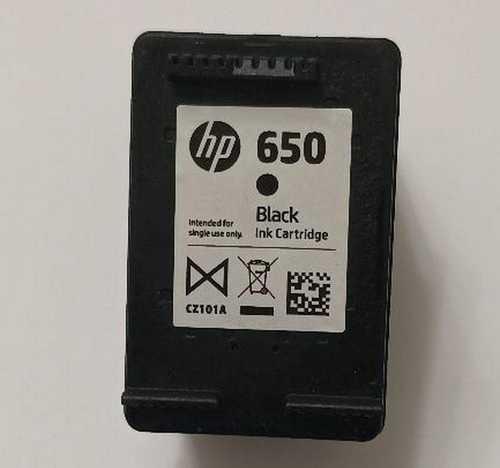 Картридж HP 650 черный