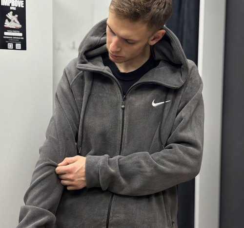 Плюшевый костюм Nike с зип-худи