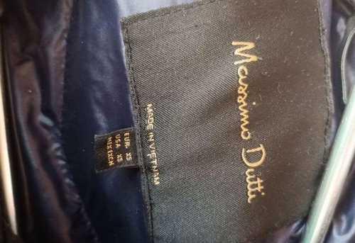 Куртка пуховик massimo dutti xs