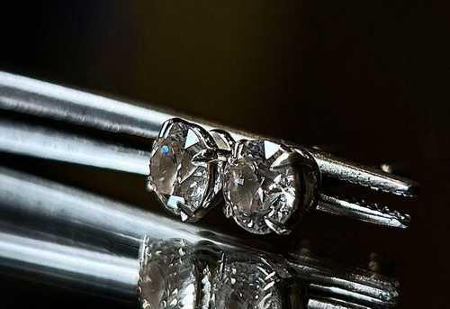 Пусеты с бриллиантами 0.50 ct