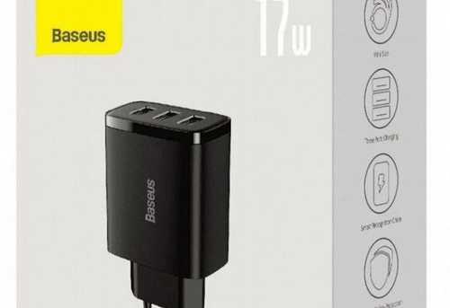 Сетевое зар. устр. Baseus Compact 17W 3USB