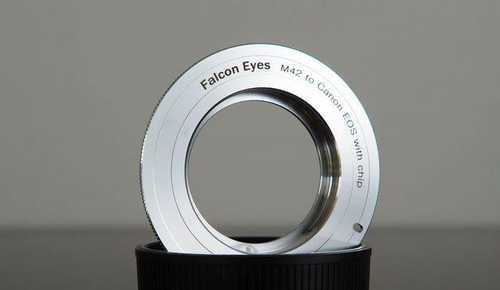 Falcon Eyes Canon EF-M42 с чипом
