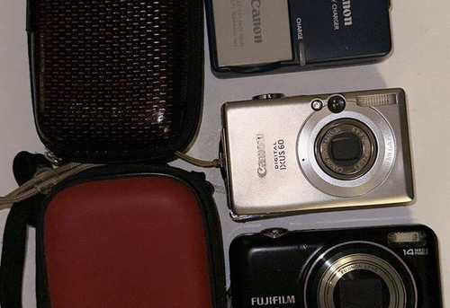 Компактный фотоаппарат canon и fujifilm
