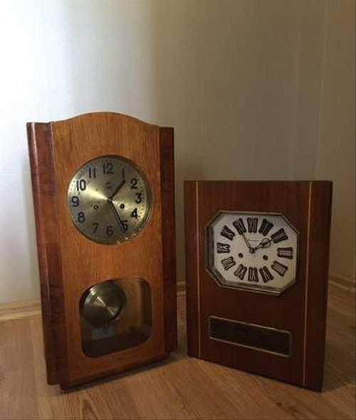 Часы с маятником, старинные Орловский, Янтарь