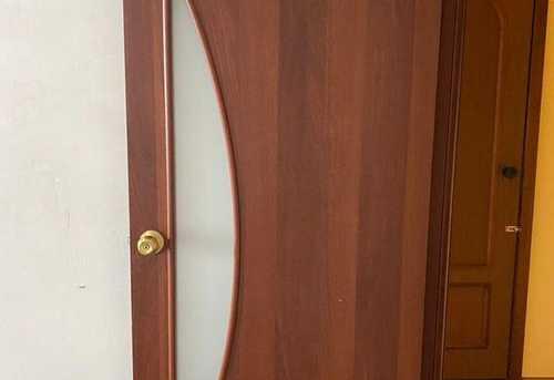 Дверь межкомнатная 800 мм. петли, наличник