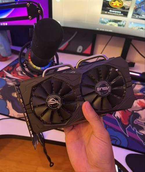 Видеокарта Asur rog strix rx560 4gb