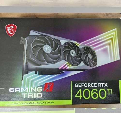 Новая Видеокарта MSI GeForce RTX 4060 Ti gaming tr