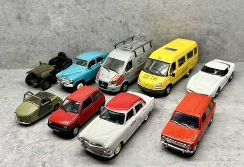 Лот 9 моделей автолегенды СССР цена за все