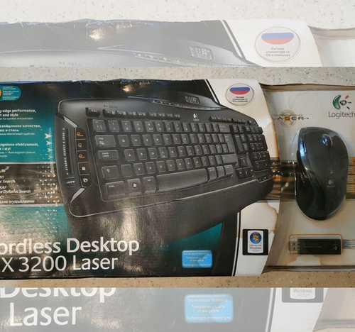 Клавиатура мышь Logitech MX 3200 Laser, USB, беспр