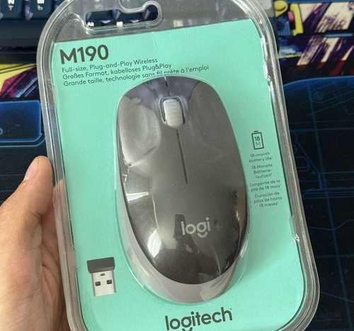 Мышь беспроводная Logitech M190