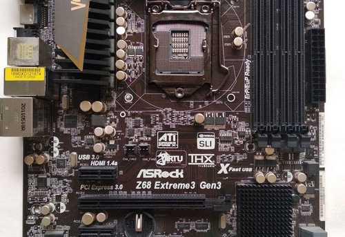 Материнская плата Asrock z68 Extreme3 Gen3