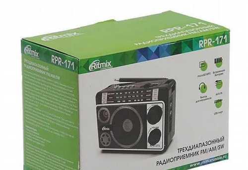 Радиоприёмник Ritmix RPR-171, FM, AM, SW, MP3