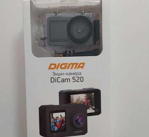 Экшн камера Digma DiCam 520 серый