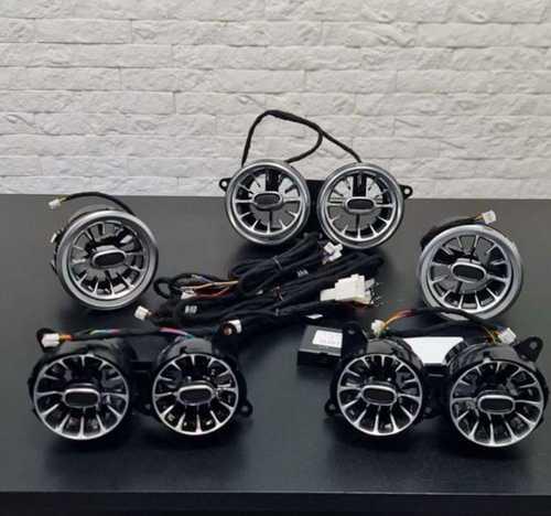 Воздуховоды с подсветкой для w222 s222 ambient