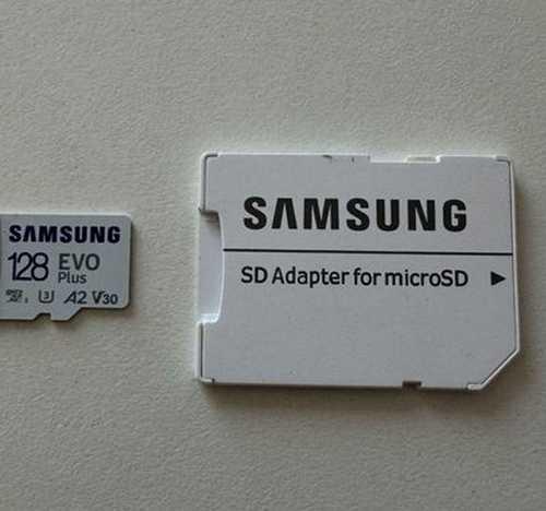 Карта памяти micro sd Samsung evo plus 128 Gb