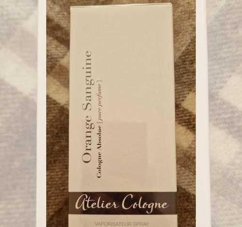 Atelier cologne orange sanguine парфюм